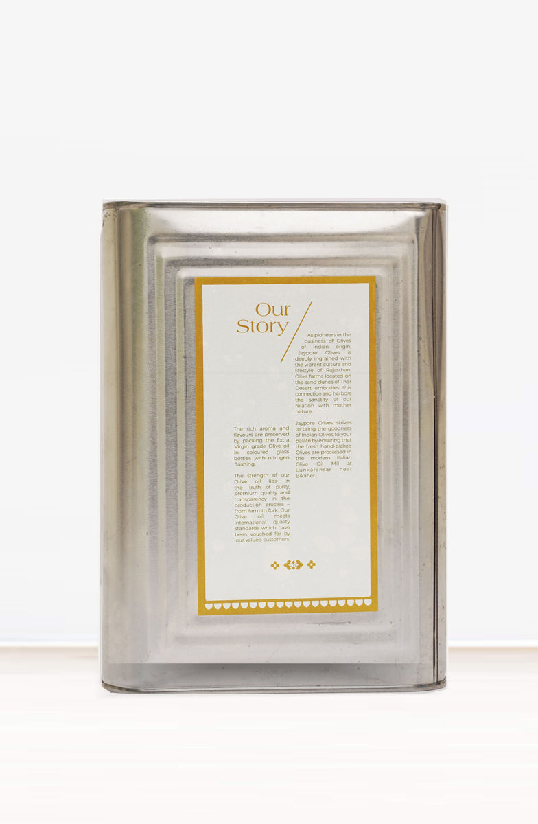 EXTRA VIRGIN OLIVE OIL- 5LT CAN – jayporeolives